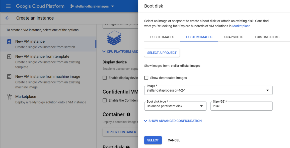 Installing an All-In-One Data Processor in GCP