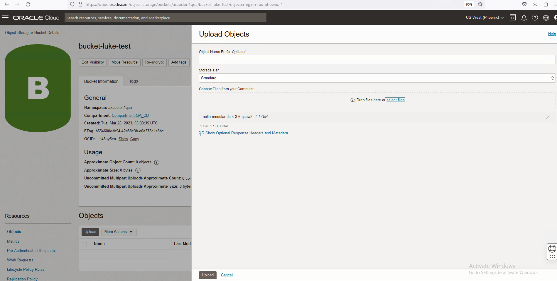 Installing a Modular Sensor in OCI