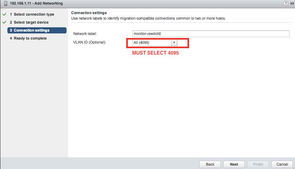 Installing a Modular Sensor in VMware