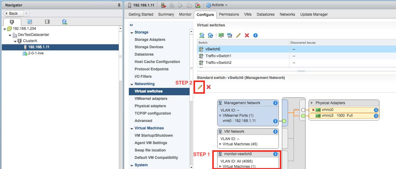 Installing a Modular Sensor in VMware
