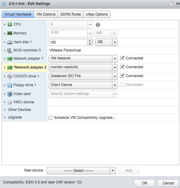 Installing a Modular Sensor in VMware