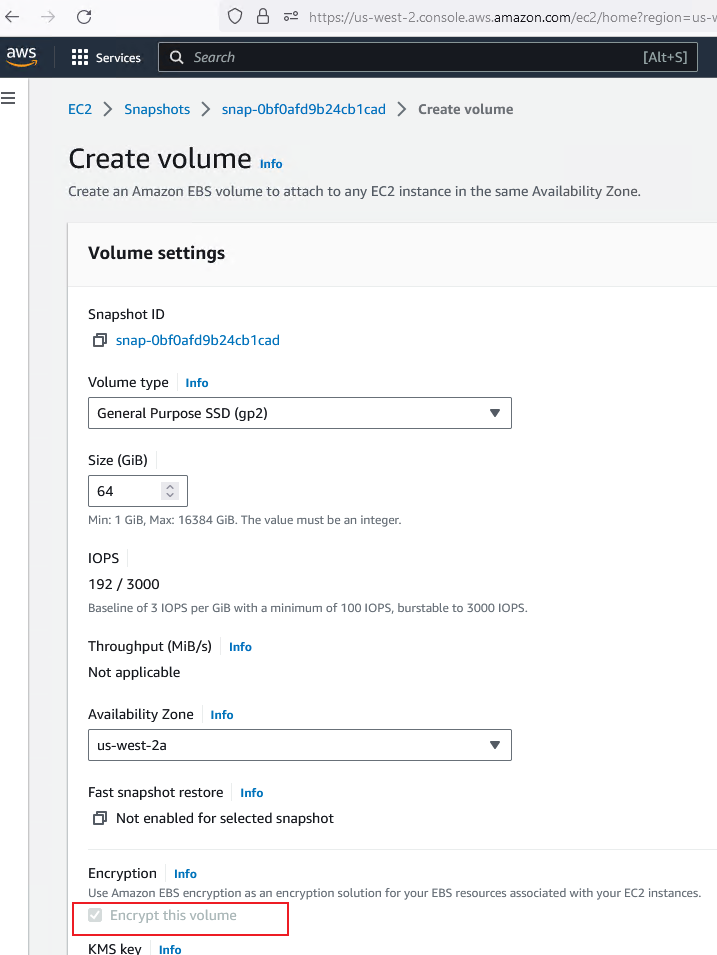 Converting Sensor Storage to Use Encryption in AWS