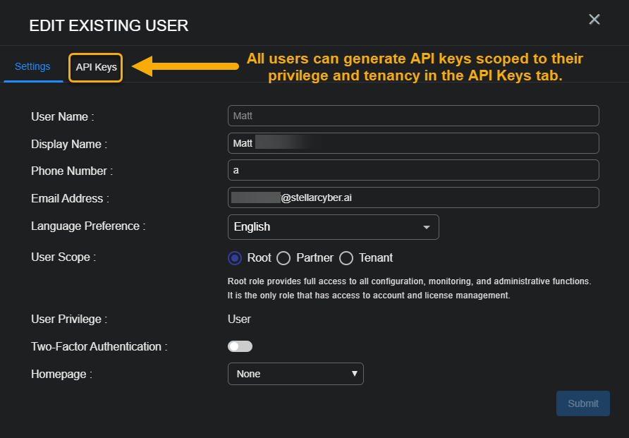 Configuring API Authentication